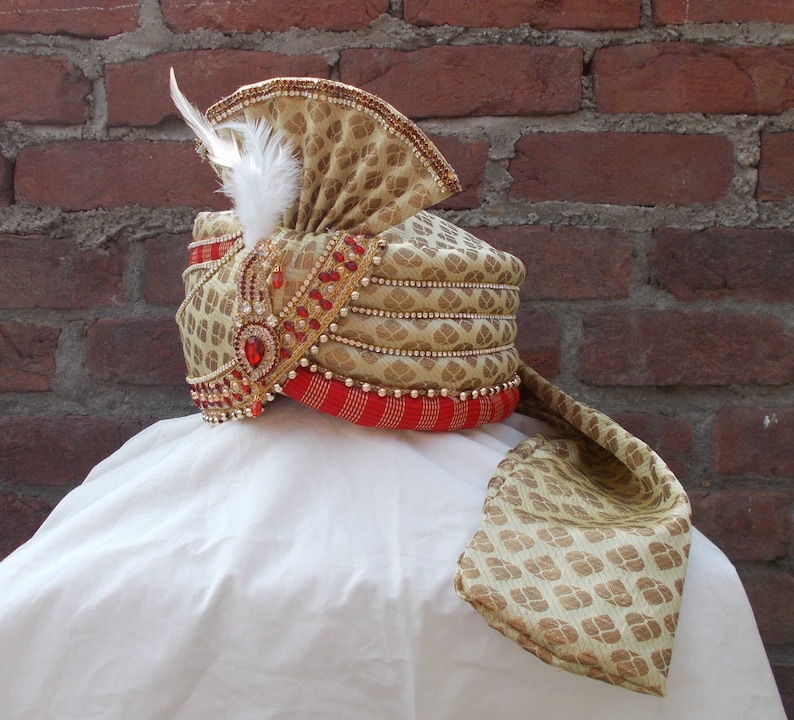 Men Hat Indian Pag Wedding Turban Handmade Traditional Groom - Etsy