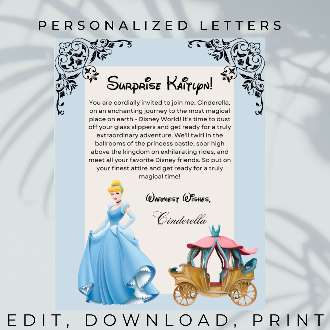 Cinderella Surprise, Vacation Announcement, Surprise You're Going To ...