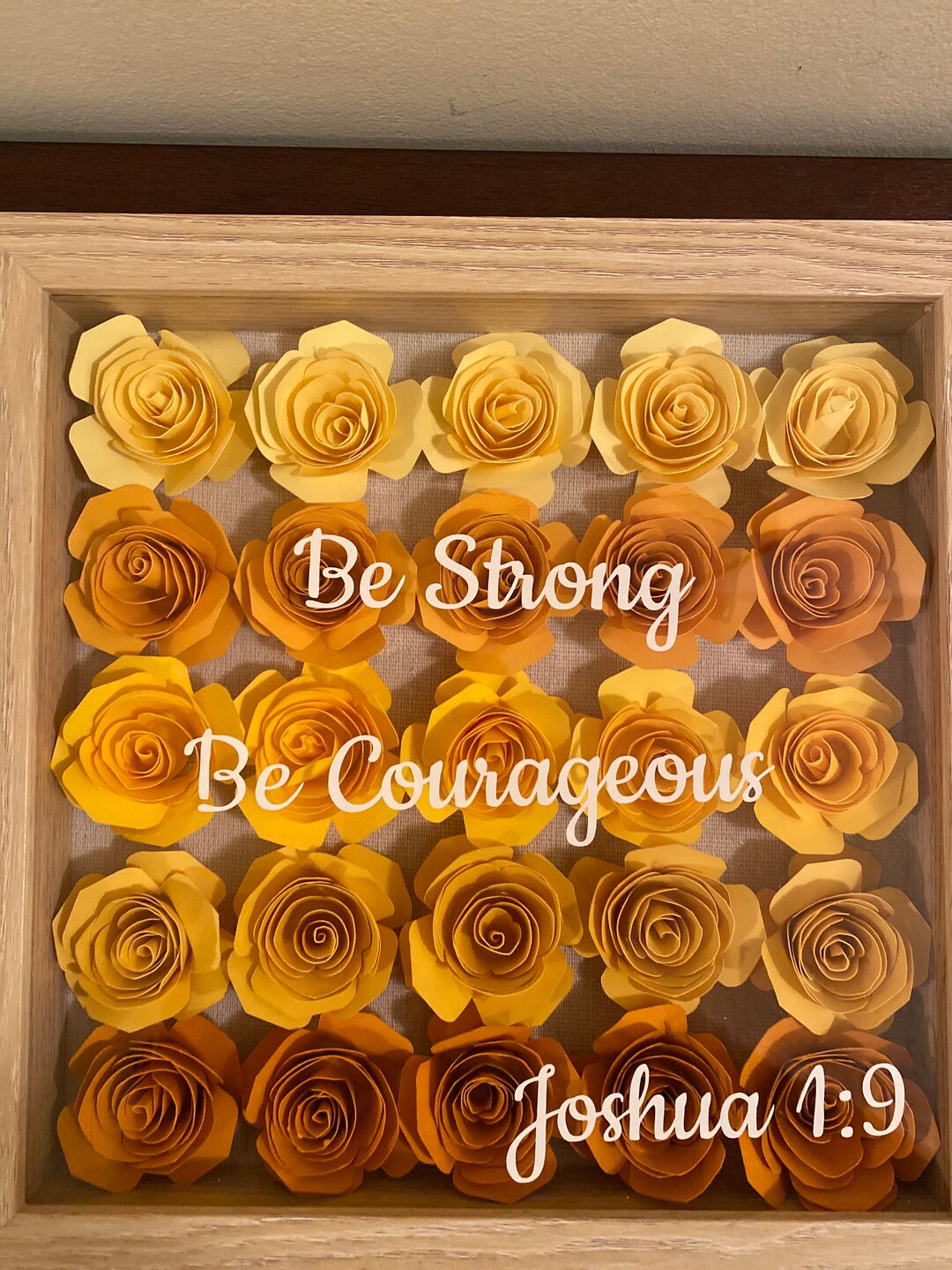 Customizable Shadow Box With Flowers - Etsy