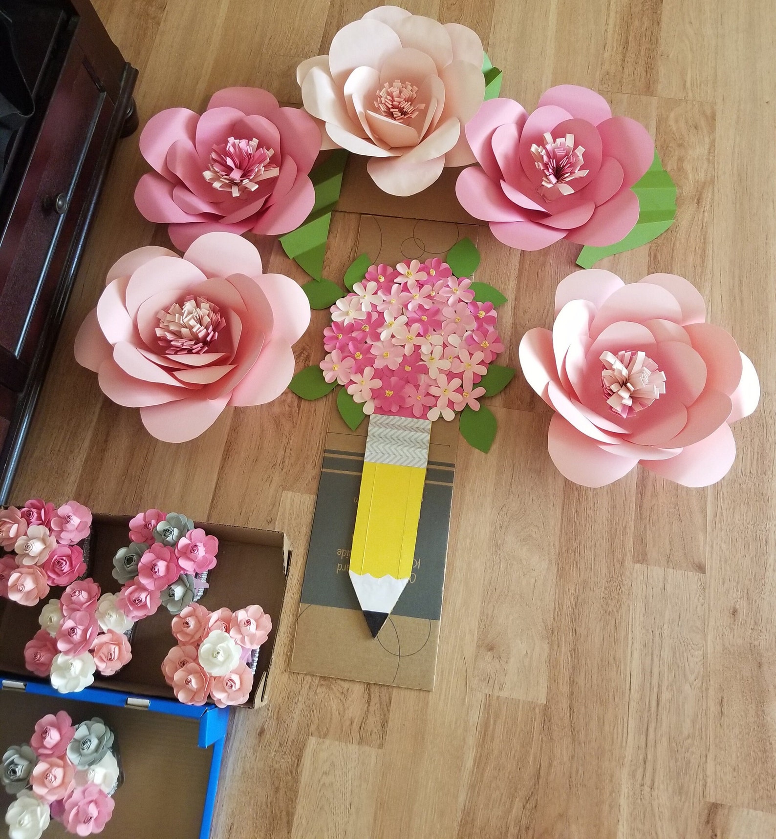 Flowered Pencil - Etsy