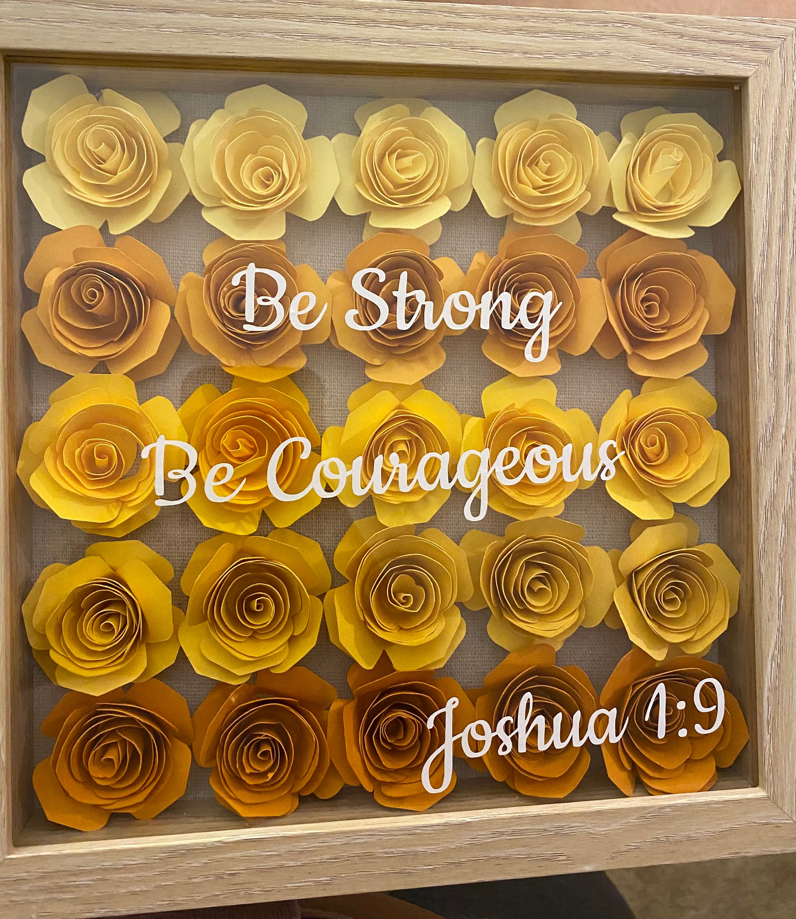 Customizable Shadow Box With Flowers - Etsy