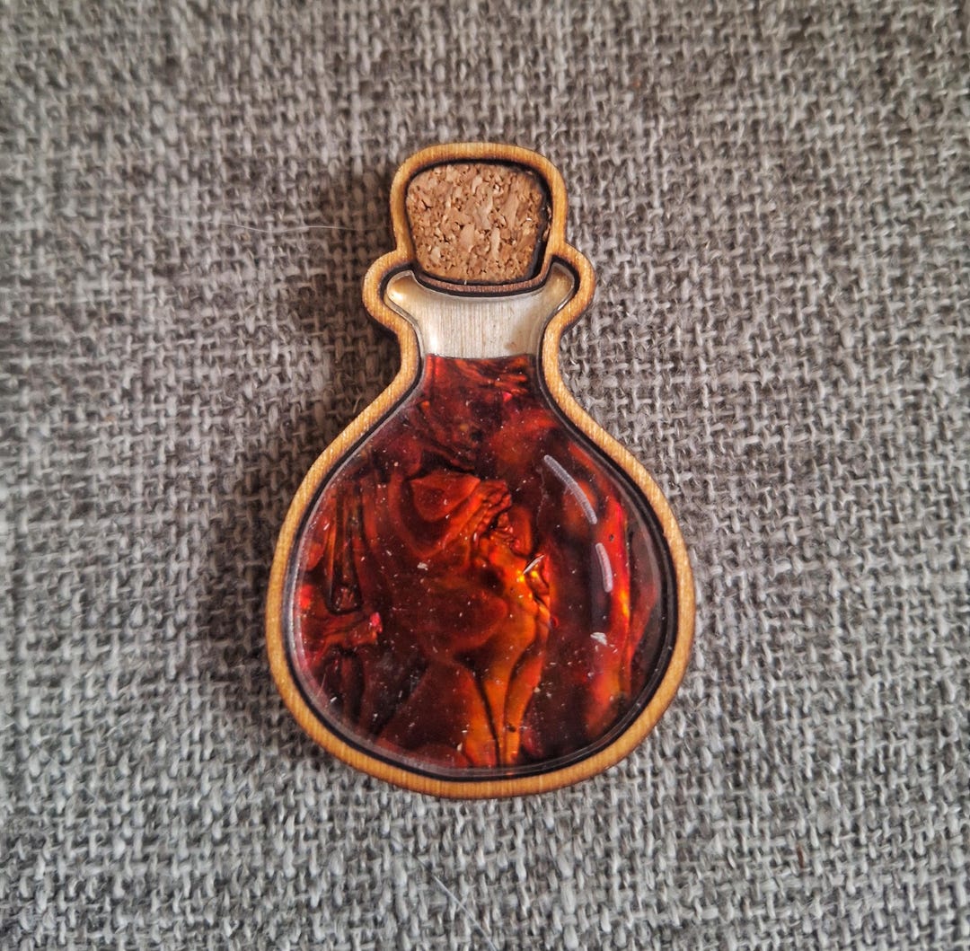 Potion Pins Series 1 - V1 - Wood Hat or Lapel Pin by Rogue Burns - D&D ...
