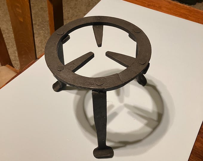 6 Inch Hand Forged Trivet - Etsy