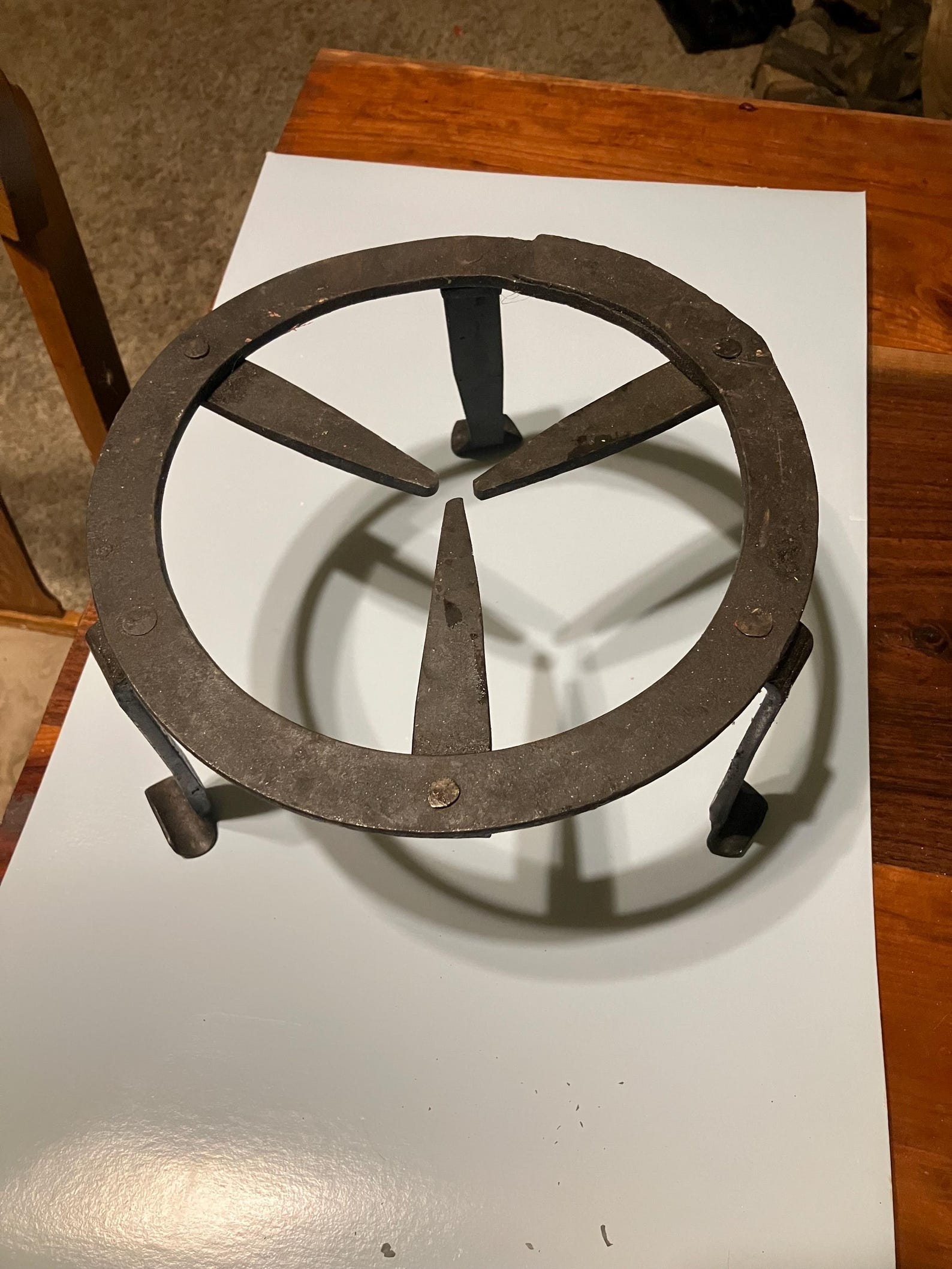 10 Inch Hand Forged Trivet - Etsy