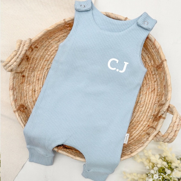 Ribbed Baby Romper - Etsy