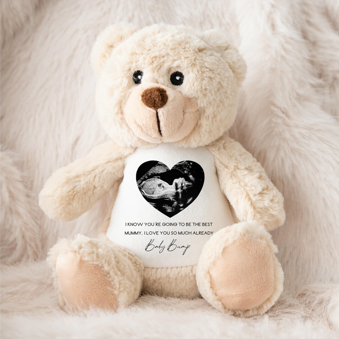 Pregnancy Announcement Baby Scan Scan Soft Toy | Personalised Teddy ...