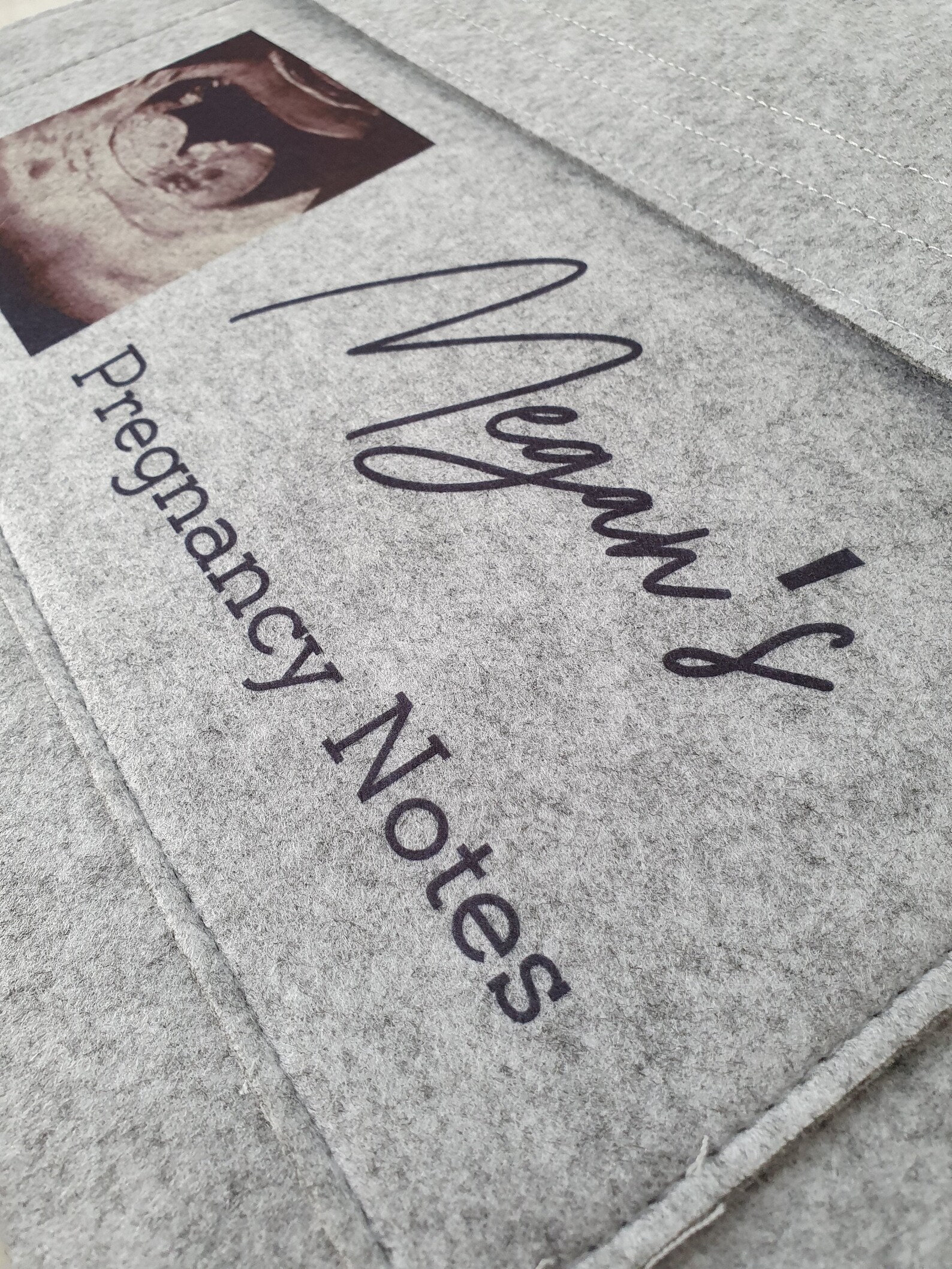 Digitally Printed Personalised Pregnancy Maternity Notes | Etsy