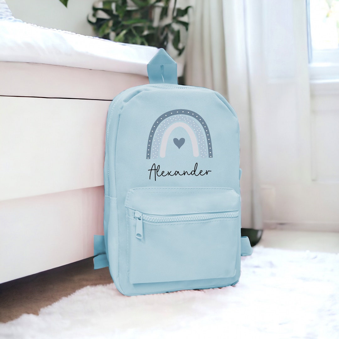 Baby Boy Backpack - Personalised Custom Name Toddler Bag for Nursery ...