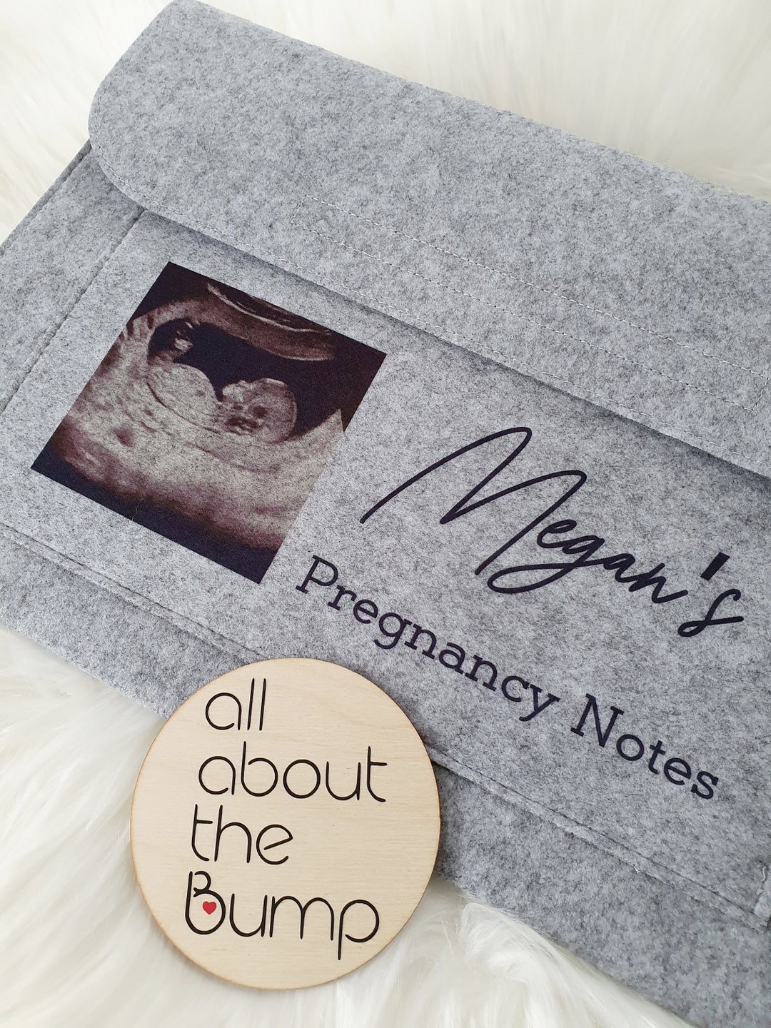 Digitally Printed Personalised Pregnancy Folder Maternity Notes With ...