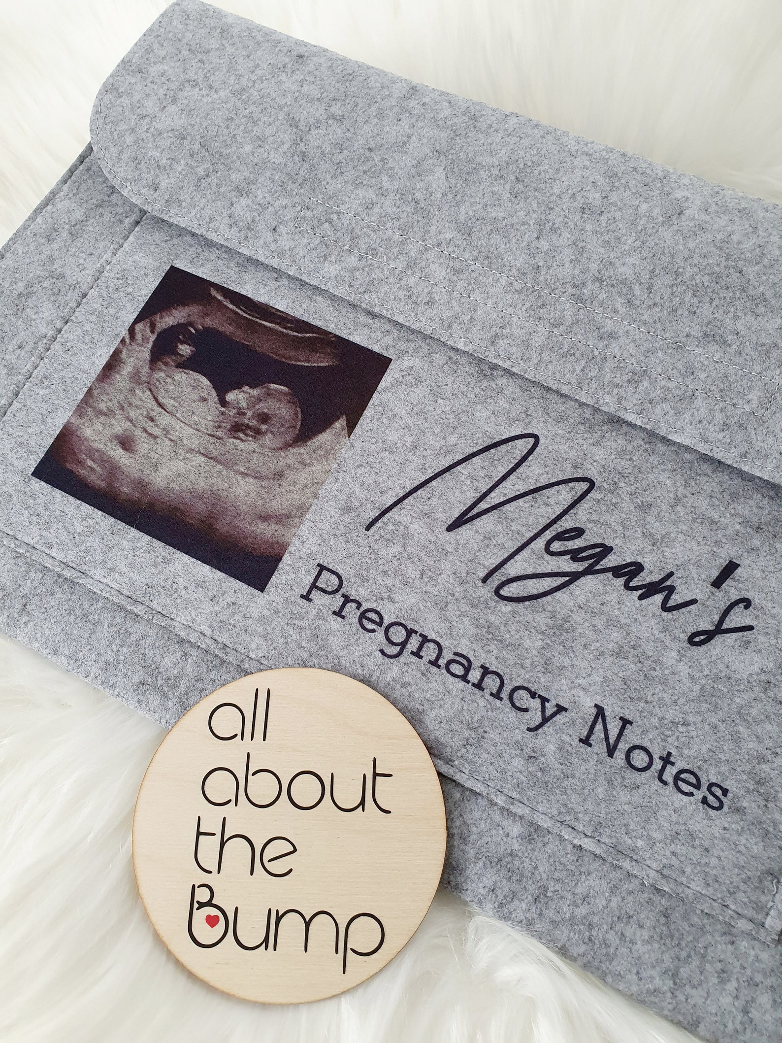 Digitally Printed Personalised Pregnancy Maternity Notes | Etsy