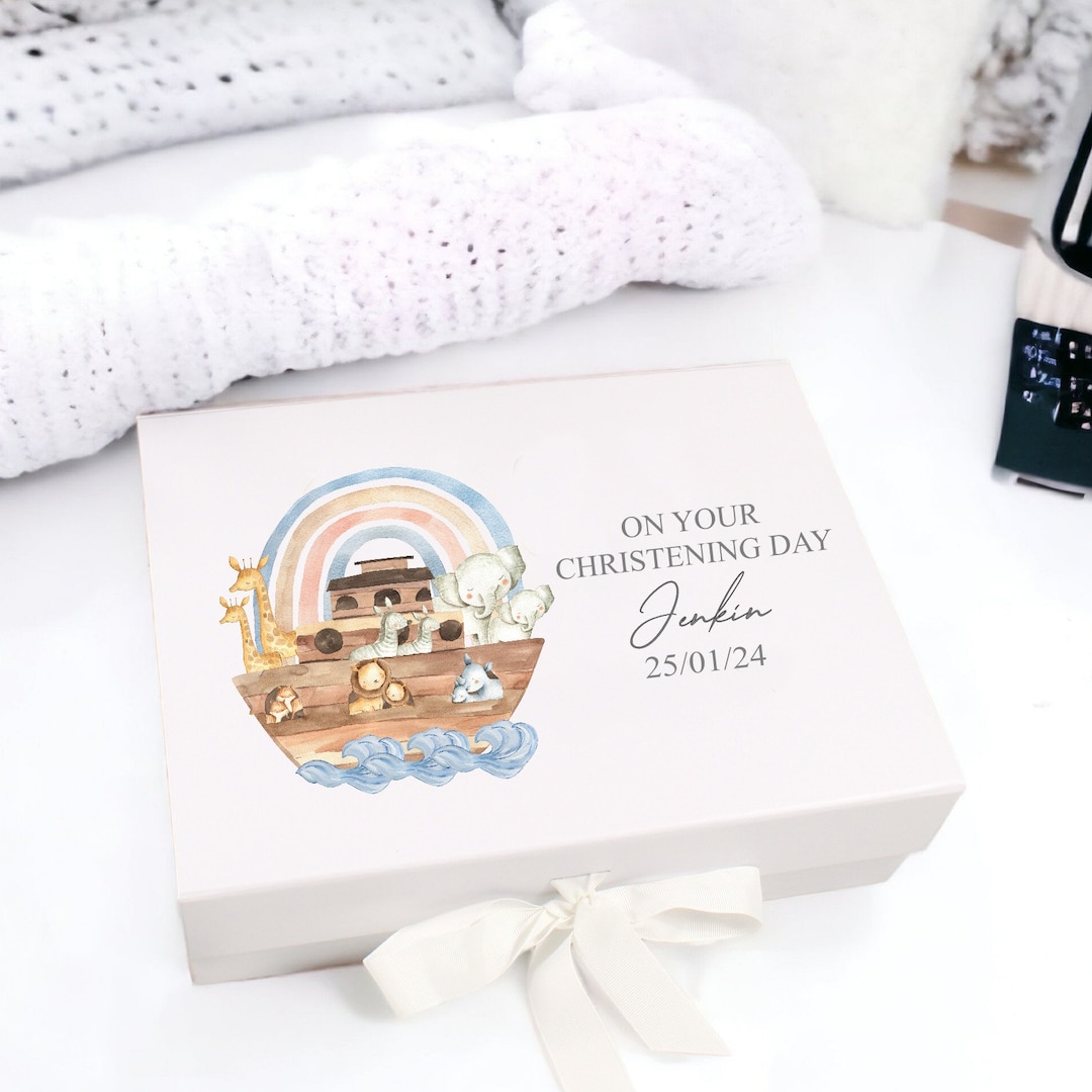 Personalised My Christening Day Boat Gift Box Keepsake Gift Gift for ...