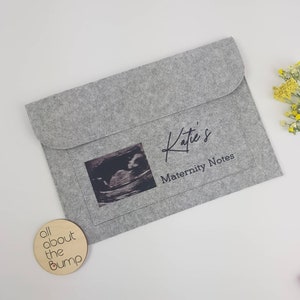 Digitally Printed Personalised Pregnancy Folder Maternity Notes With ...
