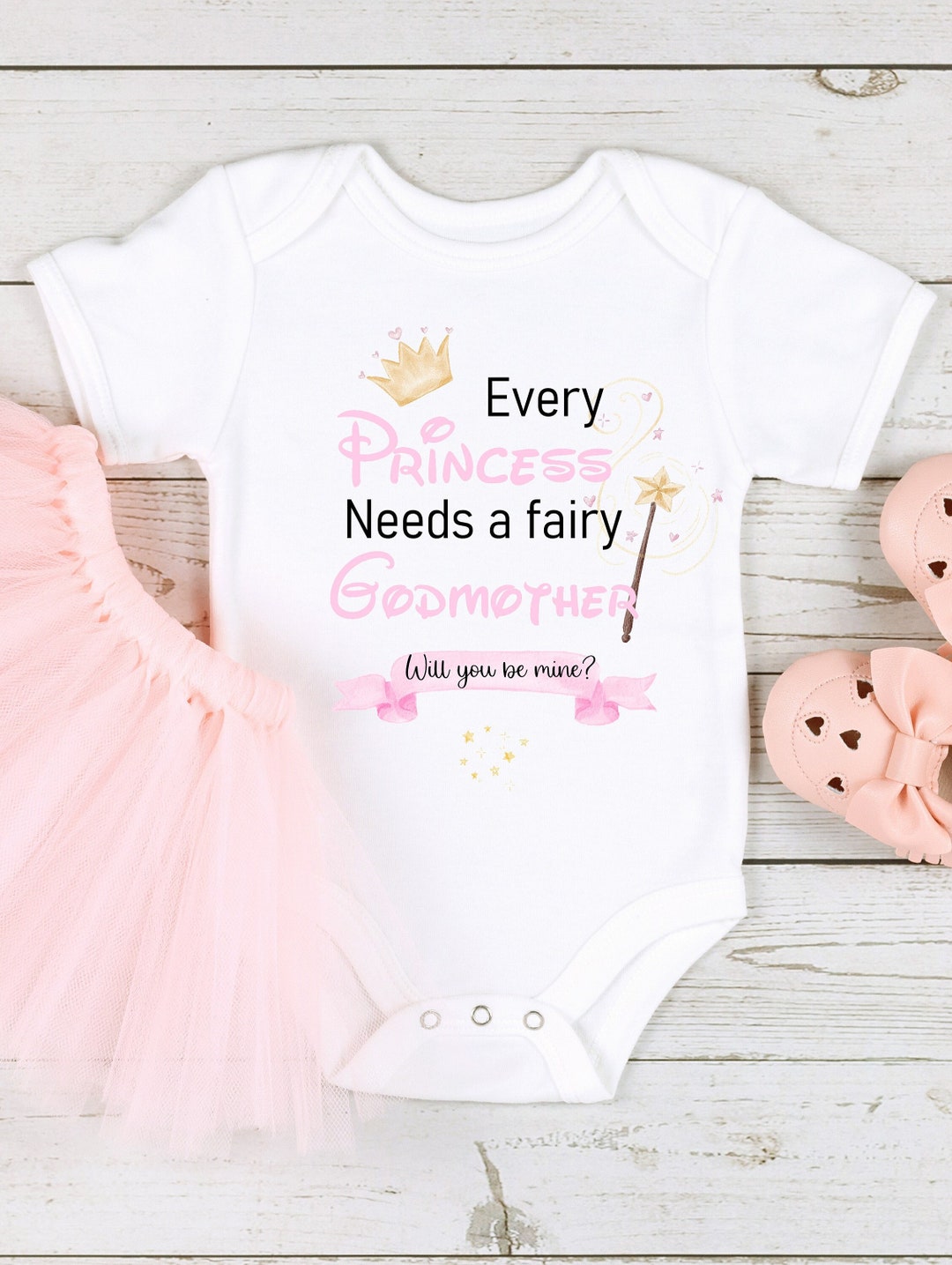 Will You Be My Godmother Proposal Baby Announcement Vest christening Vest God Mother Friend ...
