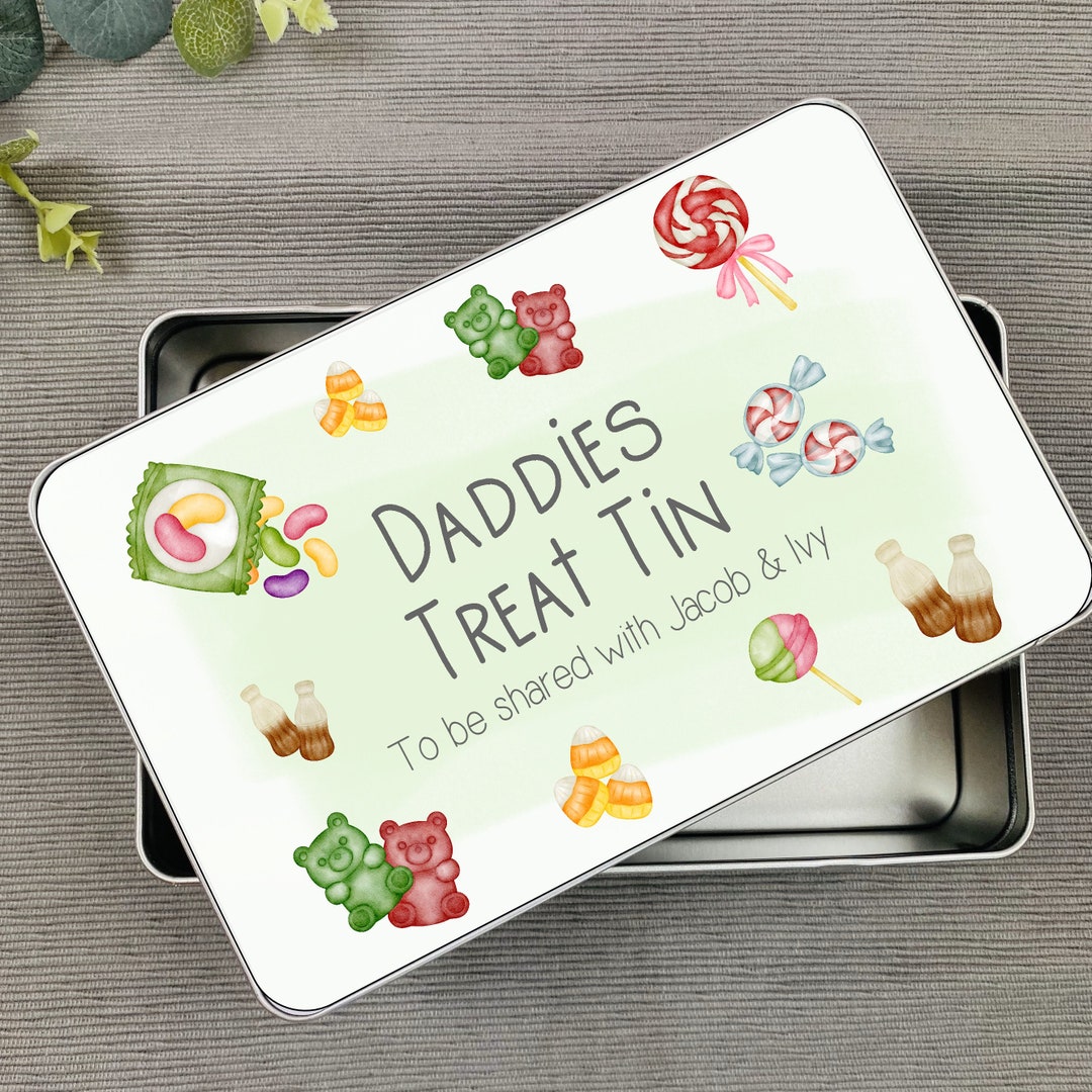 Daddy's Treat Tin Sweeties Father's Day Gift Present Grandad Grandpa ...
