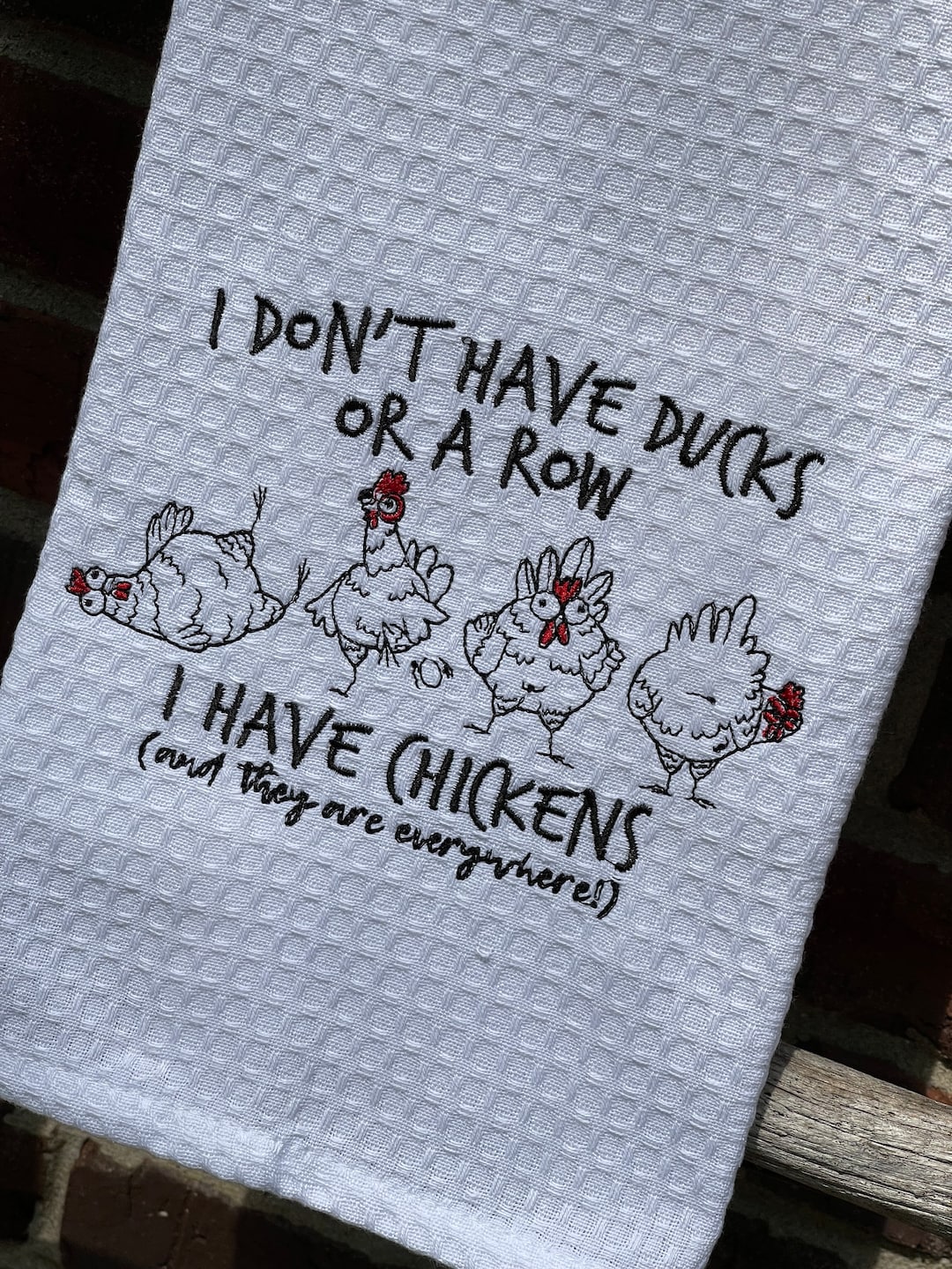 Chickens and Ducks Tea Towel - Etsy