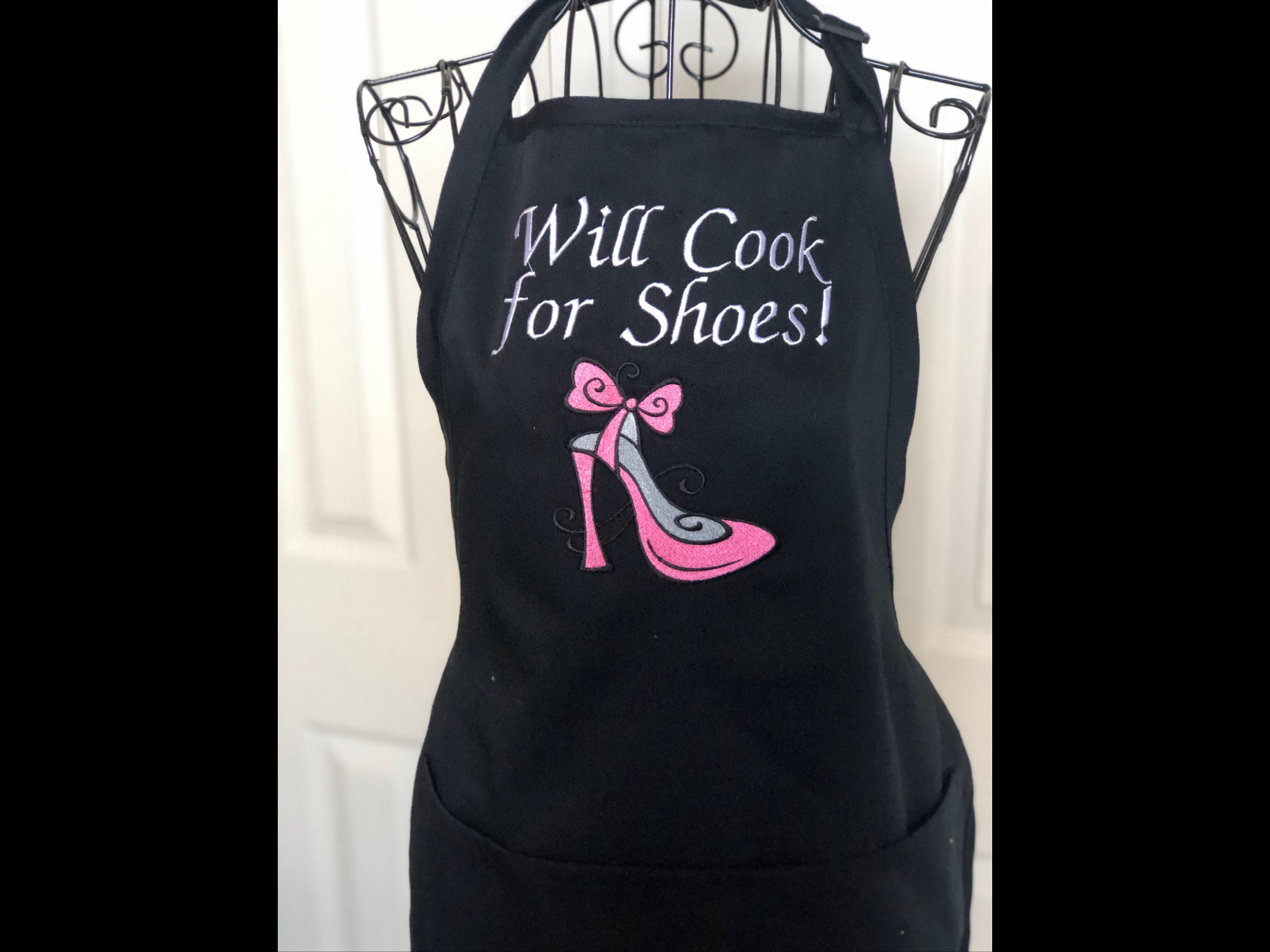 Will Cook for Shoes Apron - Etsy
