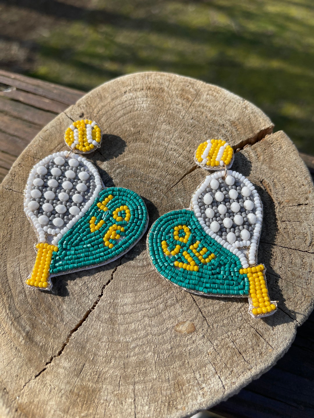 Tennis Seed Bead Earring - Etsy