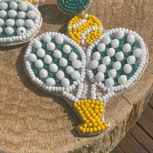 Tennis Racket and Ball Earring - Etsy