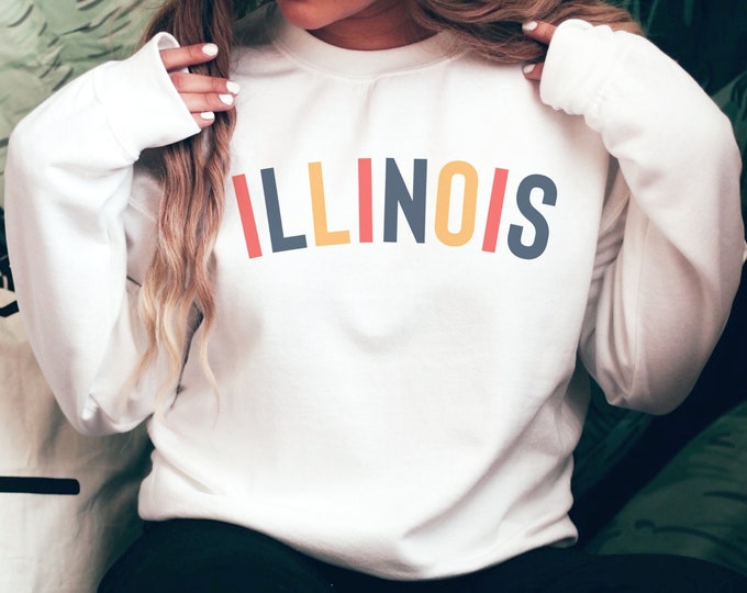 Vintage 90s University of Illinois Sweatshirt Illinois Crewneck ...