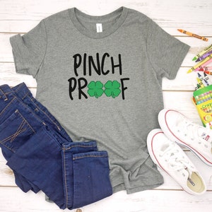 Pinch Proof Pixel Art, St Patricks Day Shirt Kids, Shamrock Tee, St ...