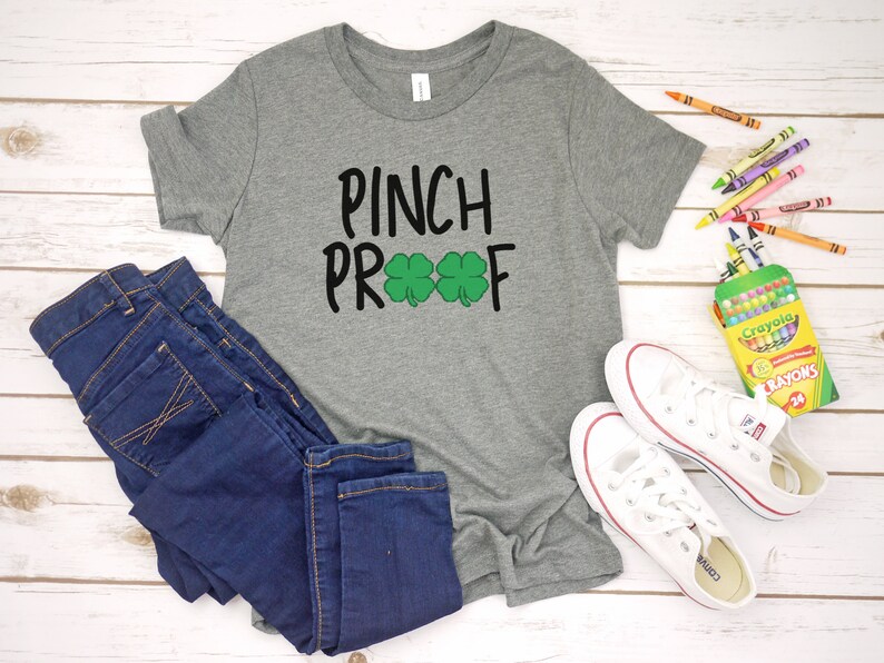 Pinch Proof Pixel Art, St Patricks Day Shirt Kids, Shamrock Tee, St ...