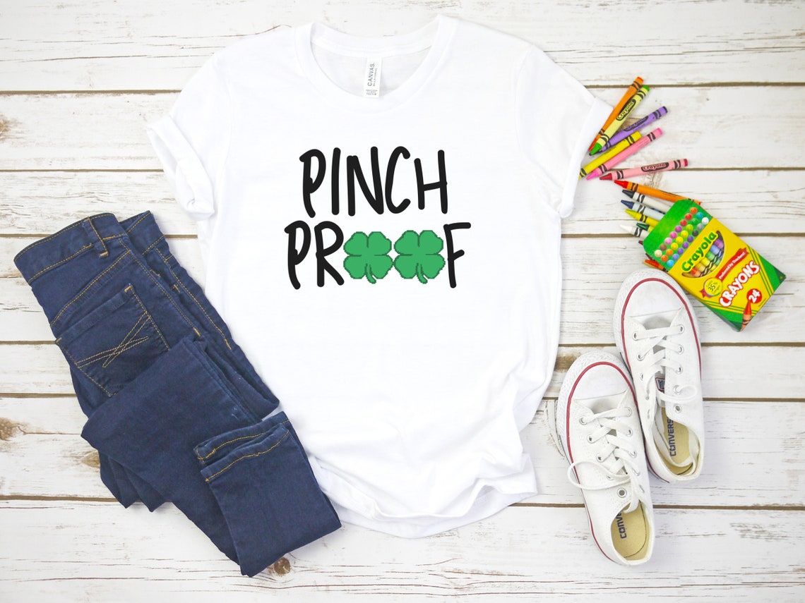 Pinch Proof Pixel Art, St Patricks Day Shirt Kids, Shamrock Tee, St ...