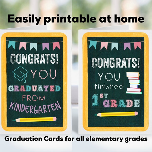 Printable 5th Grade Graduation Cards - Etsy