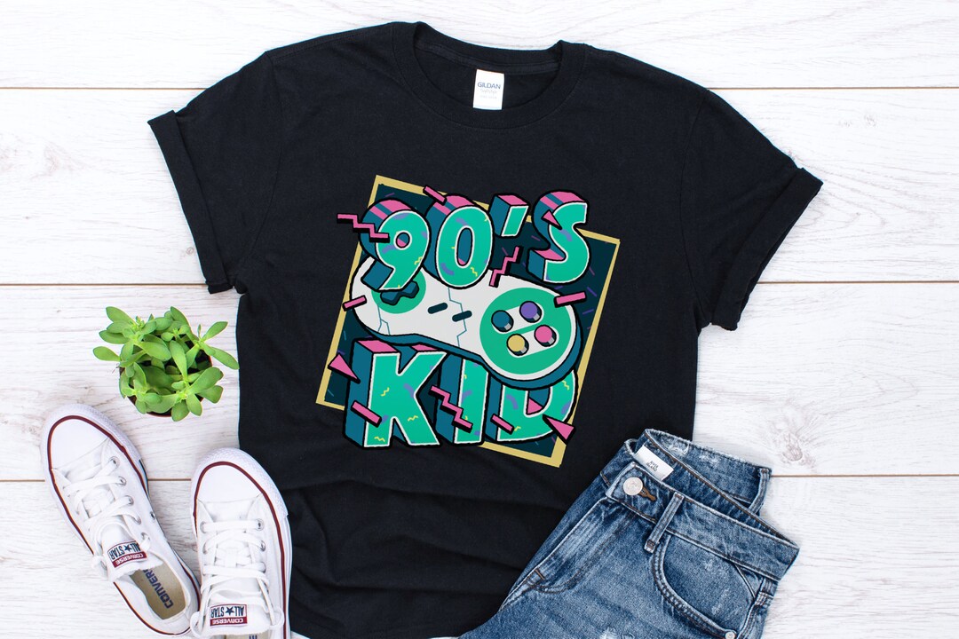 90s Kid T-shirt for Adults and Teens, 90's Tee, 90s Party Shirt, Gamer ...