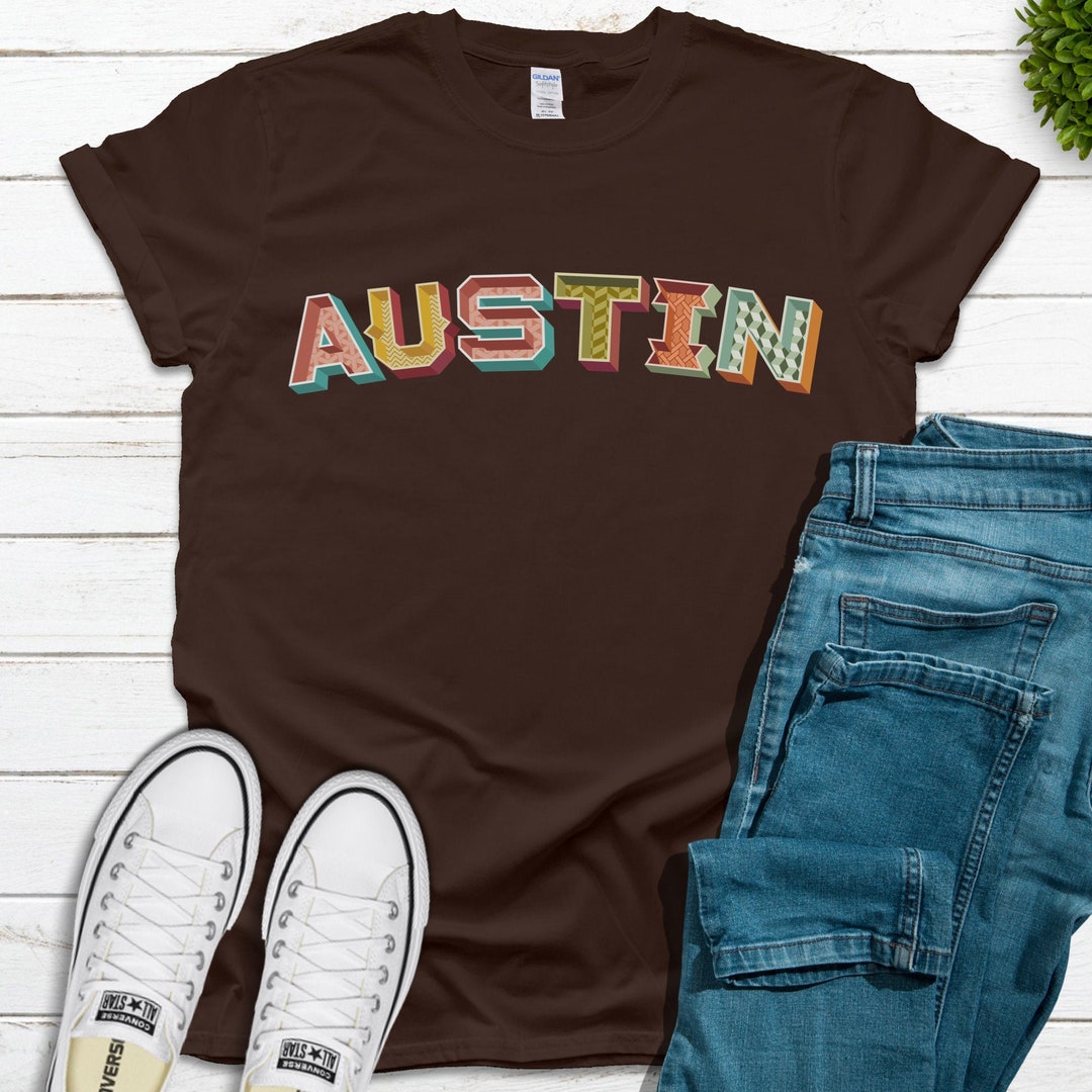 Austin Texas Vintage Letters Shirt, Austin TX Sign Letters, Austin ...