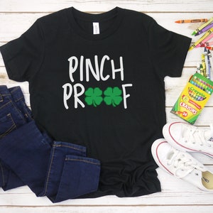 Pinch Proof Pixel Art, St Patricks Day Shirt Kids, Shamrock Tee, St ...