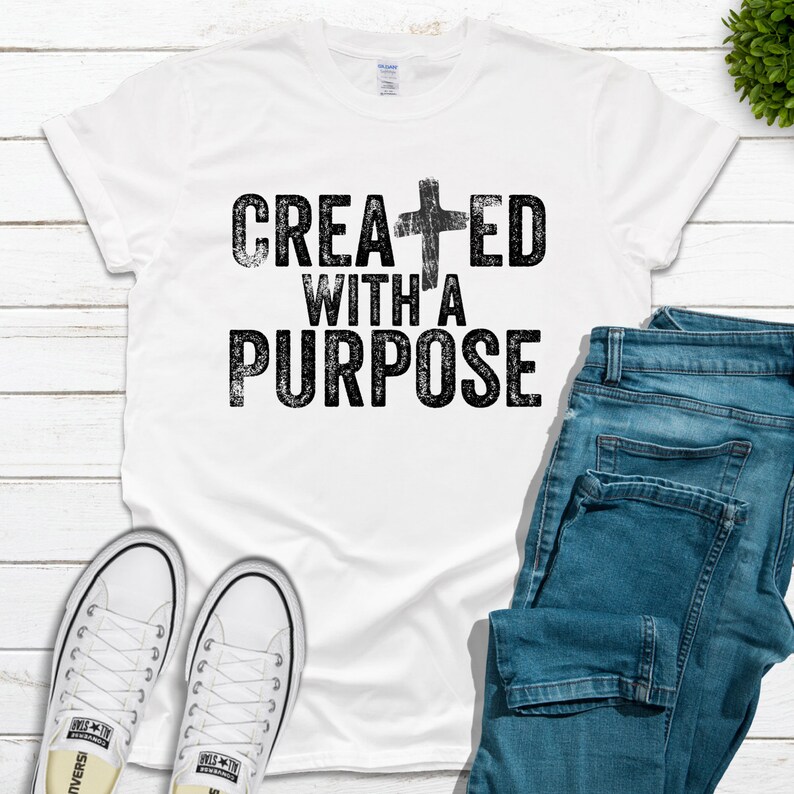 Created With a Purpose T Shirt Ephesians Scripture Shirt - Etsy