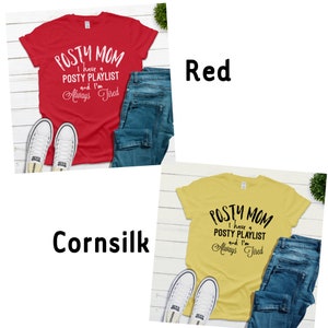Posty Mom Shirt, Posty Tshirt, Always Tired Womens, Posty Playlist Tee ...