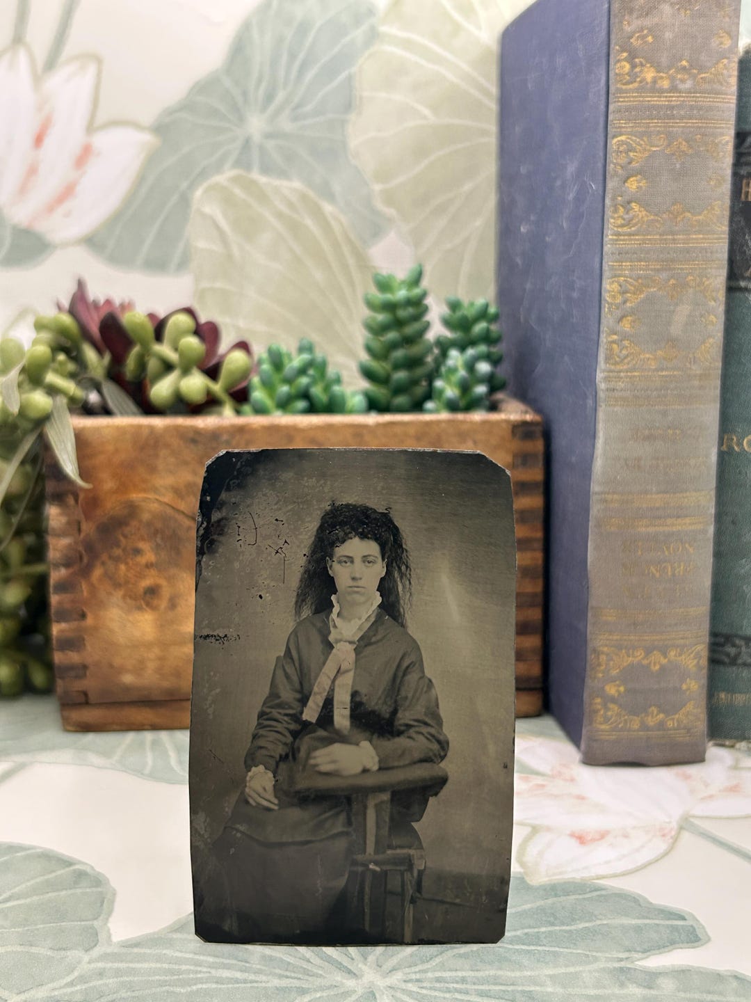 Tintype Photograph of Woman 1870s - Etsy
