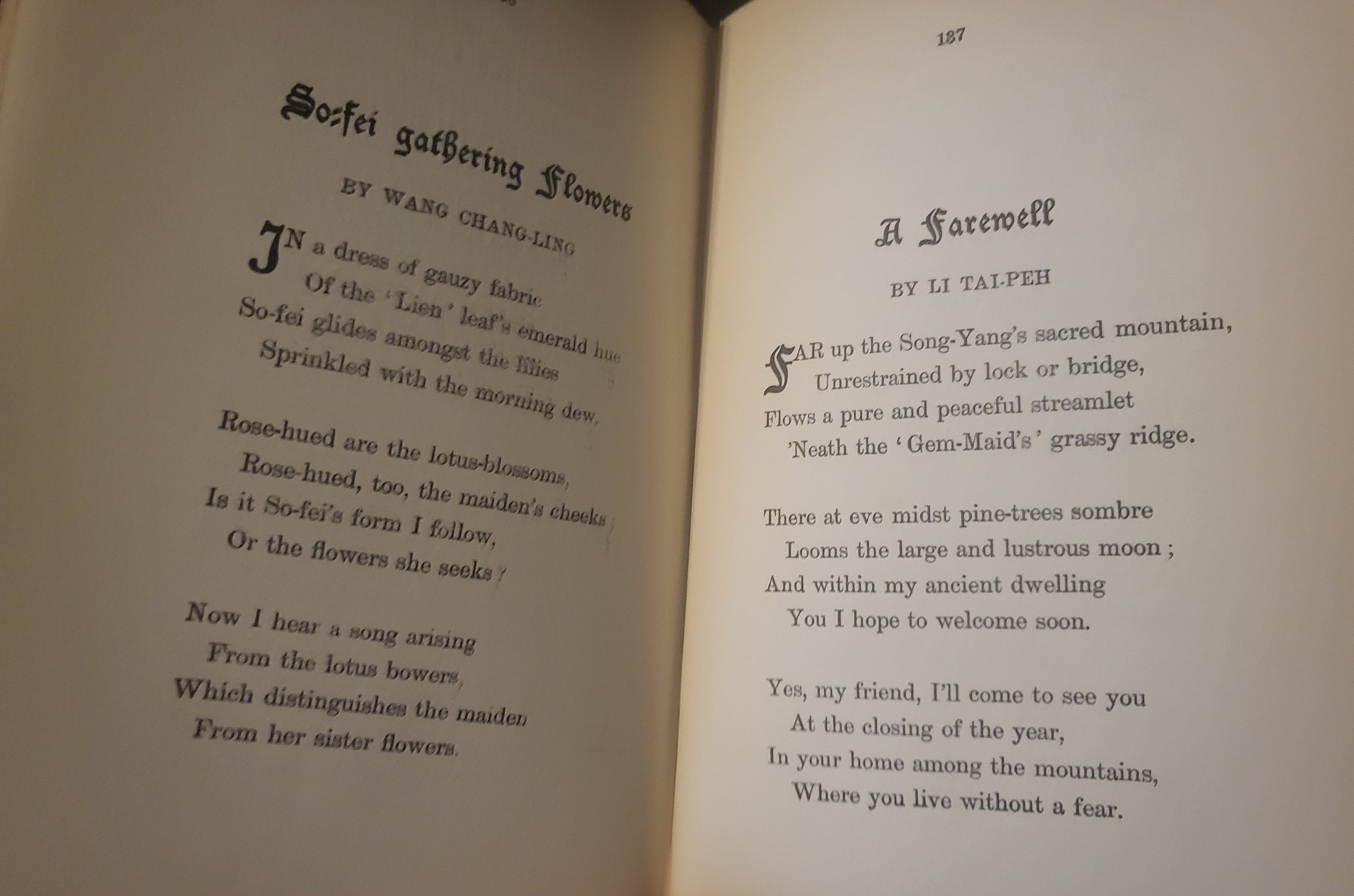 Chinese Poems Translated by Charles Budd First Edition 1912 - Etsy