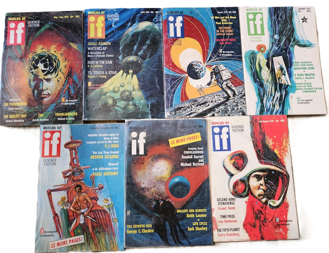 Worlds of IF Science Fiction Magazine 1970 9.99 Each - You Pick - Etsy