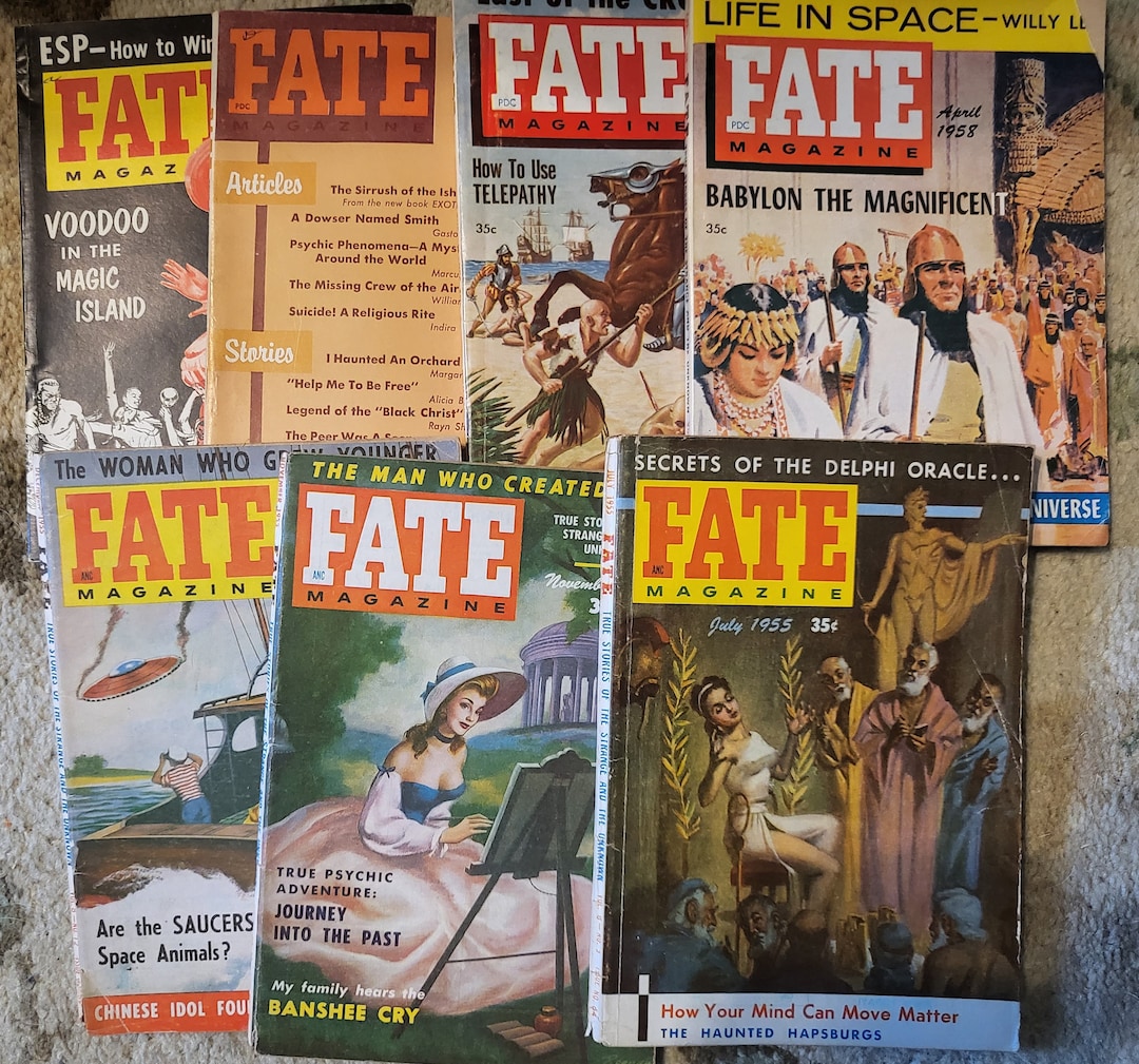 Fate Magazines 1955-59 Paranormal Occult 14.99 Each - You Pick - Etsy
