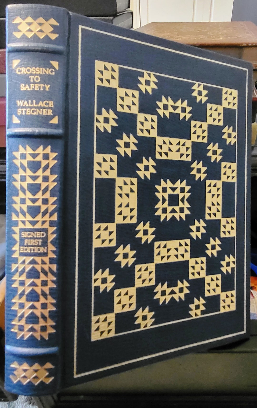 Franklin Library Signed First Edition Crossing to Safety by Wallace ...