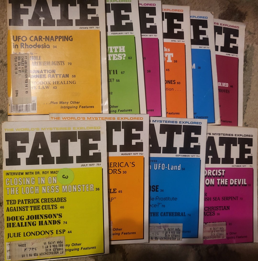 Fate Magazines 1977 Paranormal Occult 9.99 Each - You Pick - Etsy