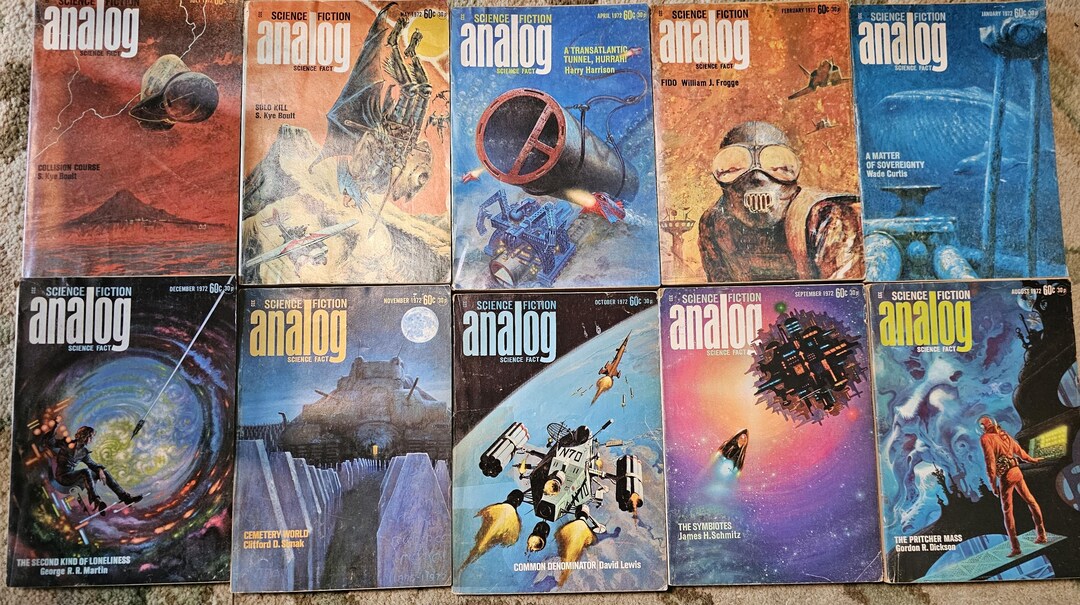 Analog Science Fiction Magazines 1972 9.99 Each - You Pick - Etsy