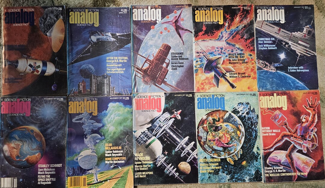 Analog Science Fiction Magazines 1977 9.99 Each - You Pick - Etsy