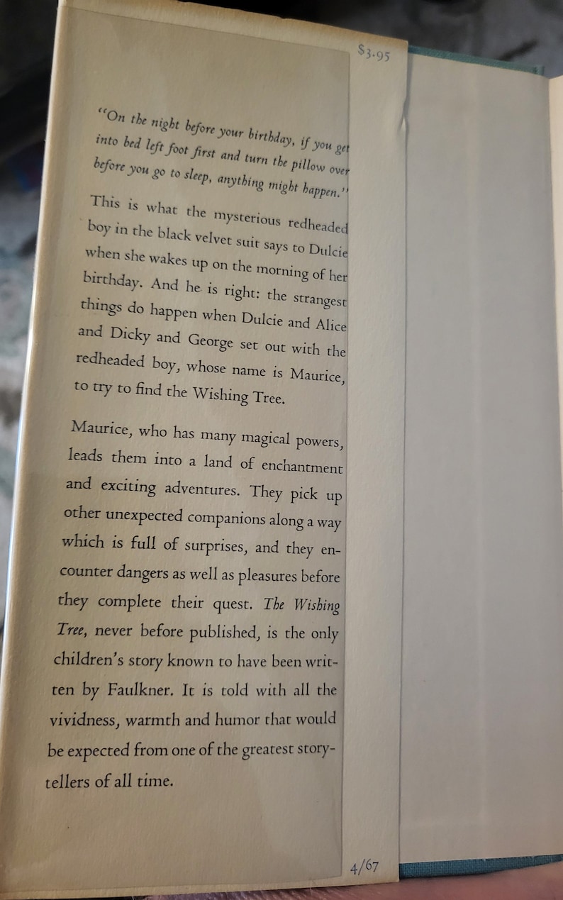 The Wishing Tree by William Faulkner Stated First Edition / First ...