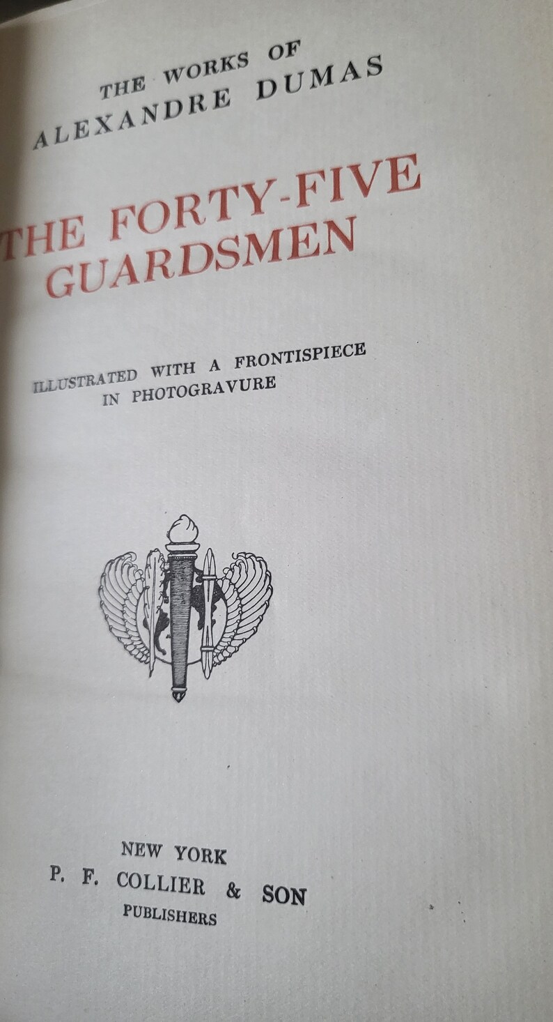 Works of Alexandre Dumas P.F. Collier & Son Circa 1900's 24.99 Each You ...