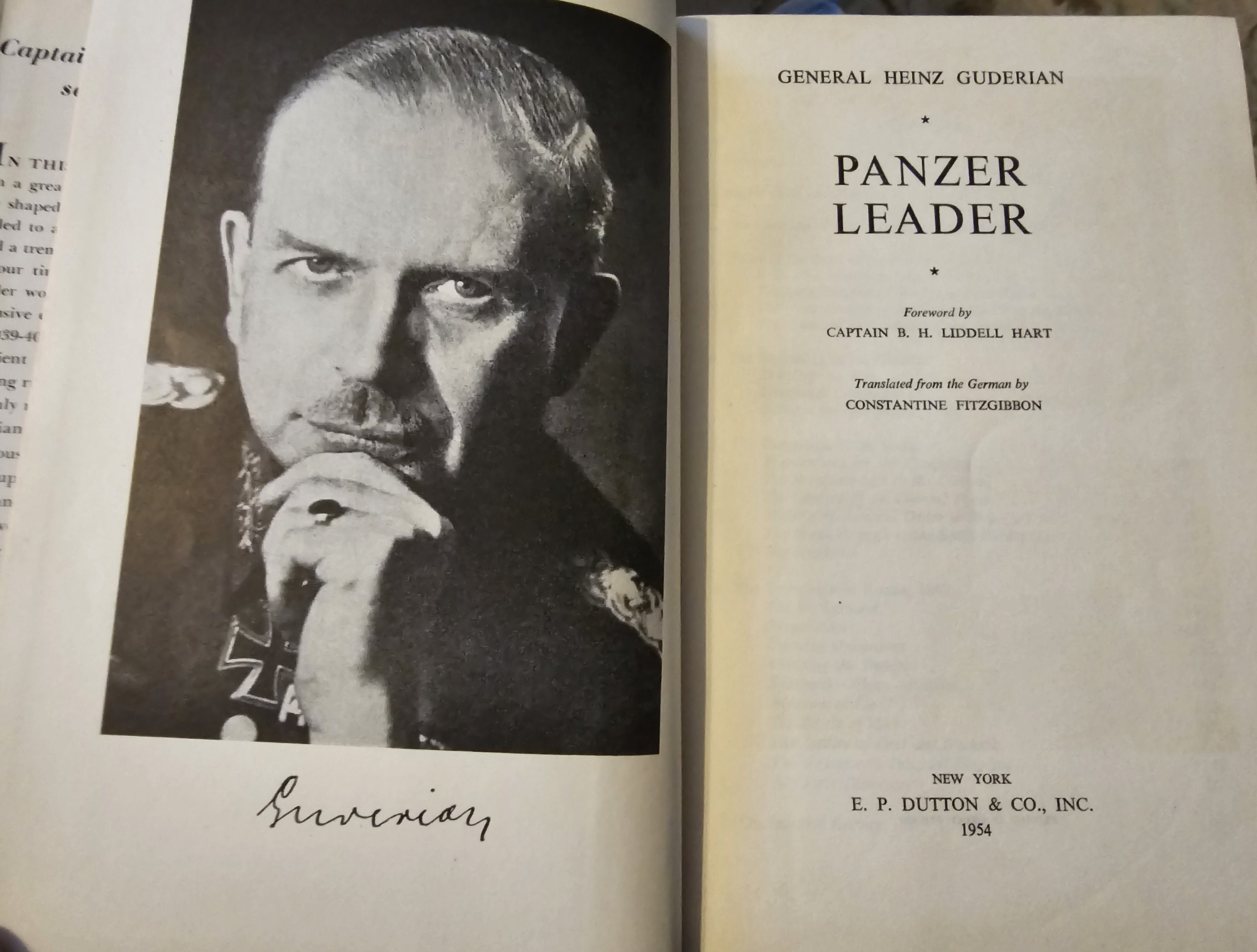 Panzer Leader by General Heinz Guderian First US Edition 1954 - Etsy