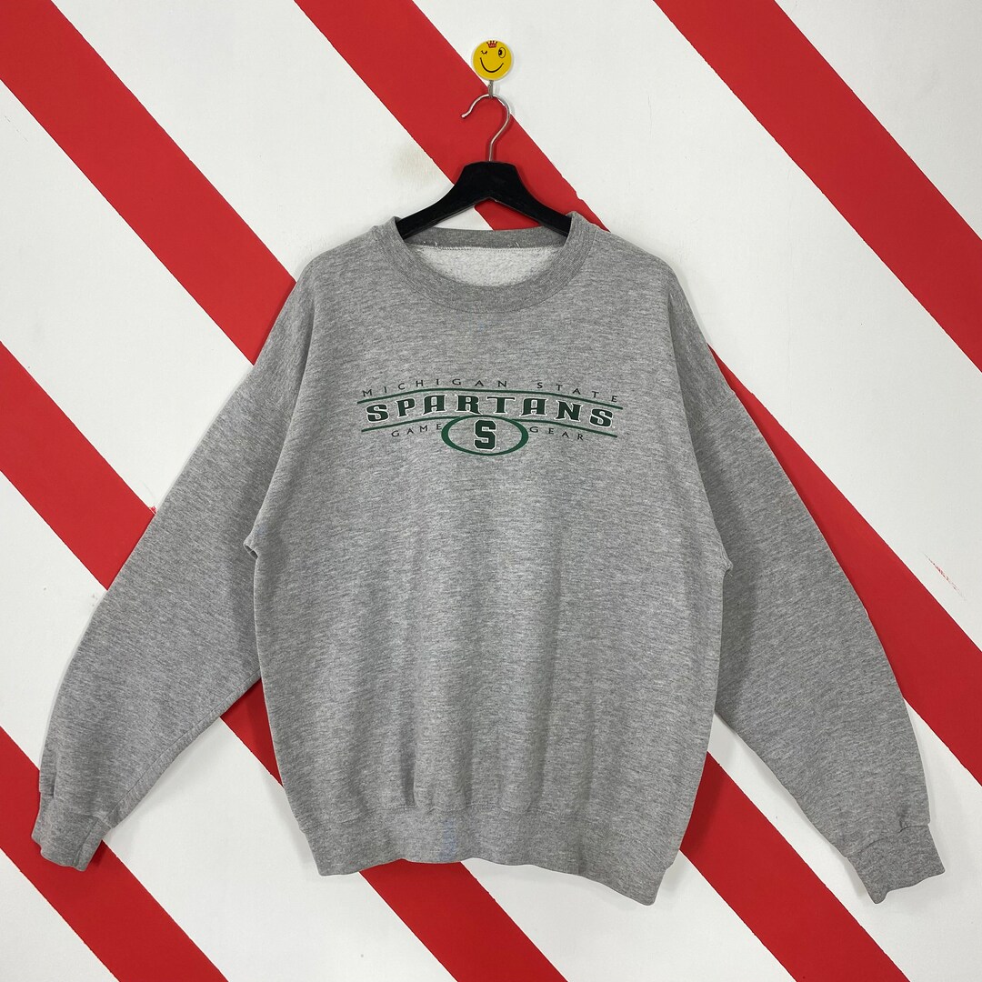 Vintage Michigan State University Sweatshirt Spartans Crewneck Michigan ...