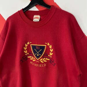 Vintage 90s Muirfield Sweatshirt Muirfield Crewneck Golf Sports Sweater ...