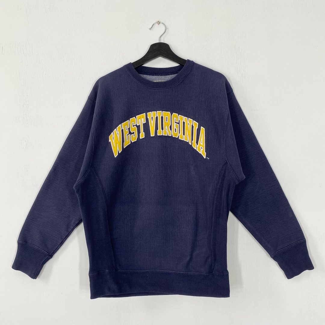 Vintage 90s West Virginia University Sweatshirt West Virginia Crewneck ...