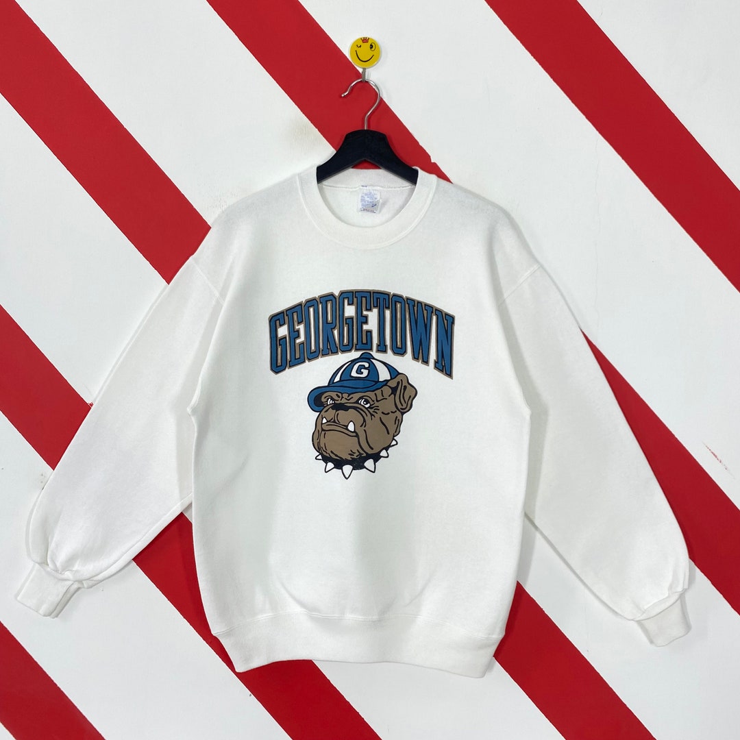 Vintage 90s Georgetown University Sweatshirt Georgetown Hoyas Crewneck ...