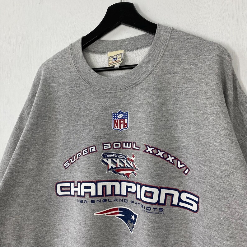 Vintage New England Patriots Sweatshirt Crewneck Pullover Sportswear ...