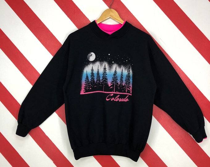 Vintage 90s Colorado Sweatshirt Colorado Crewneck Colorado Blue Spruce ...