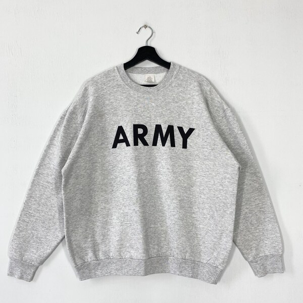 Gray Army Sweater - Etsy UK